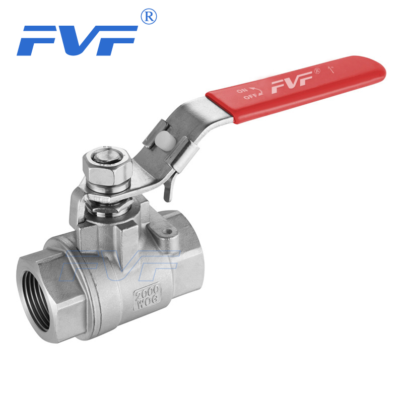 2000WOG Stainless Steel 2PC NPT BSPT Female Ball Valve - J&O Fluid ...