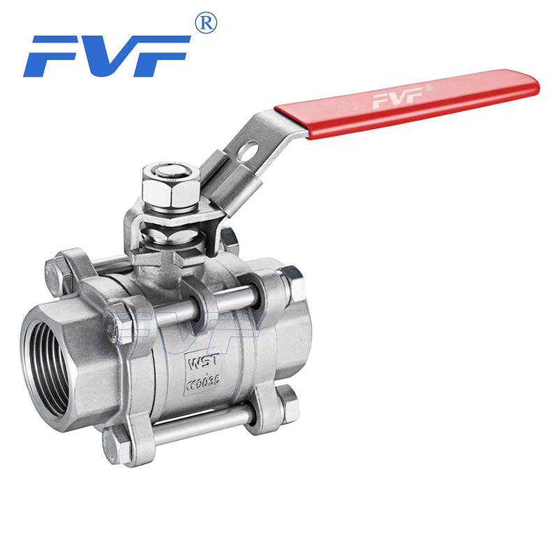 1000WOG Stainless Steel Heavy Type 3 PCS NPT Thread Female Ball Valve ...