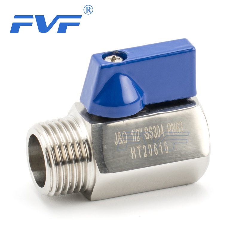 Ss304 Pn63 Npt Bspt Thread Female Male Mini Ball Valve Fvf Industry