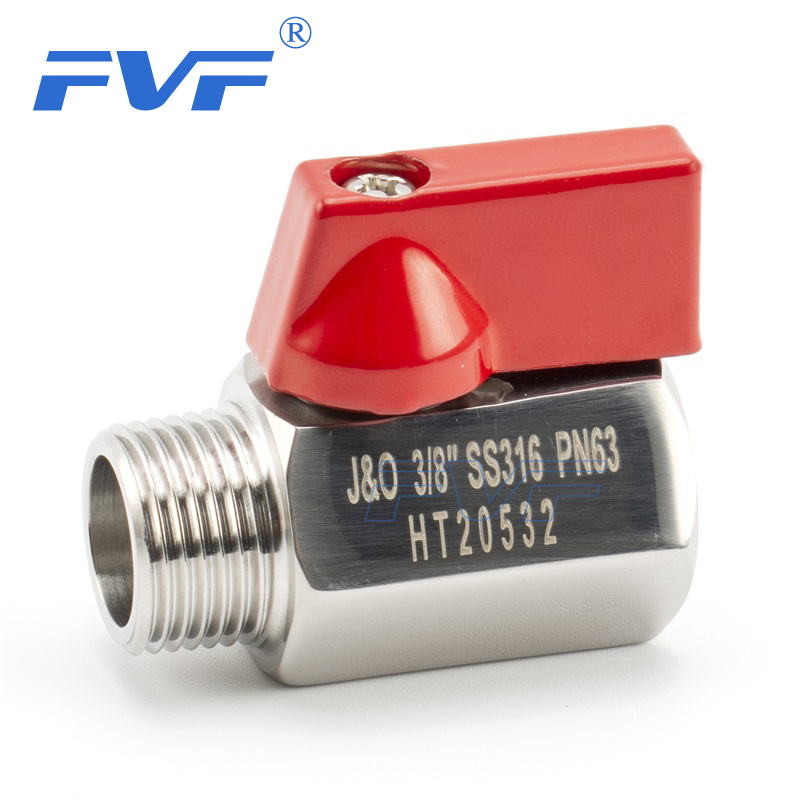 SS316 PN63 NPT BSPT Thread Male Female Mini Ball Valve - FVF INDUSTRY ...