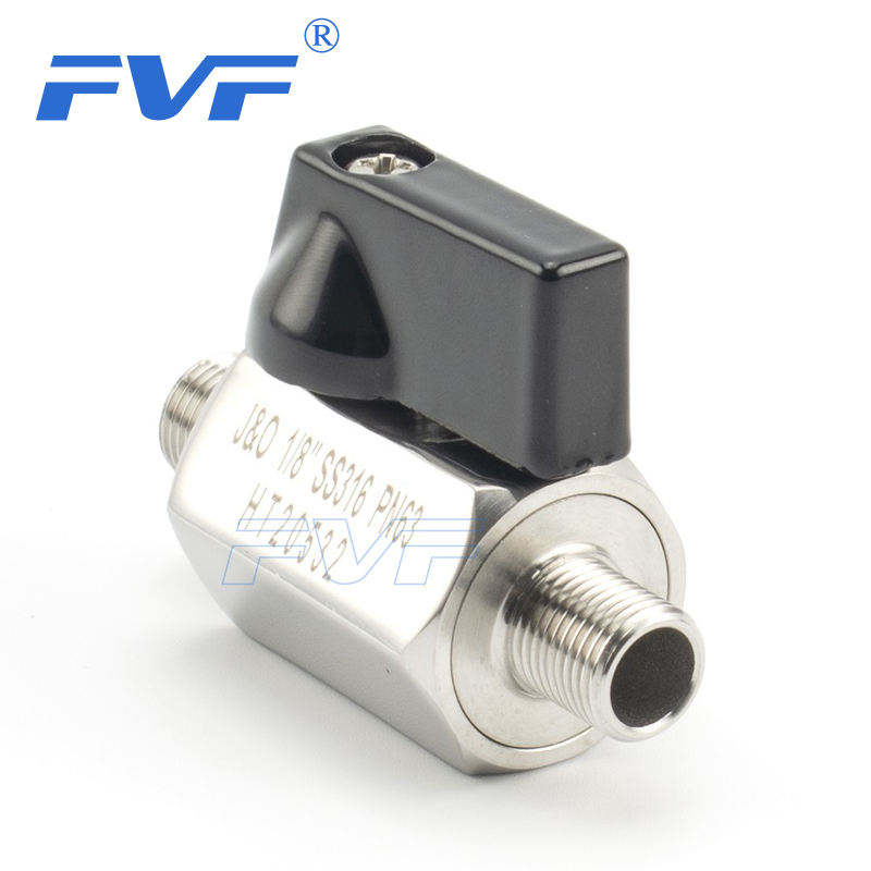 NPT Thread Male Male Stainless Steel Mini Ball Valve - FVF INDUSTRY CO ...