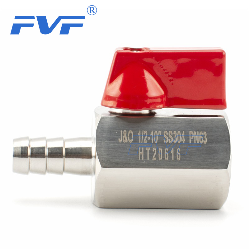 Stainless Steel BSPT Thread Female To Hose Adapter Mini Ball Valve ...