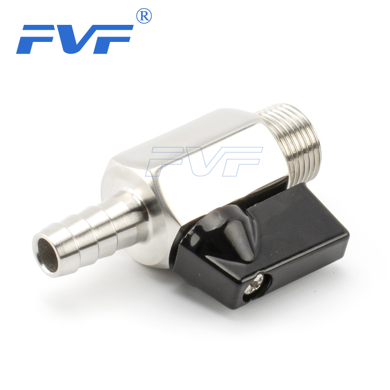NPT BSPT Thread Male To Hose Adapter Stainless Steel Mini Ball Valve ...