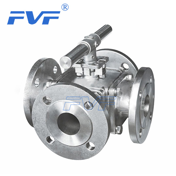 Stainless Steel 4-Way Flange Ball Valve - J&O Fluid Control Co., Limited.