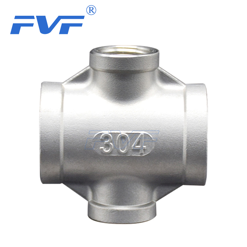 150LBS Stainless Steel BSP NPT Reducing Female Cross - FVF INDUSTRY CO ...