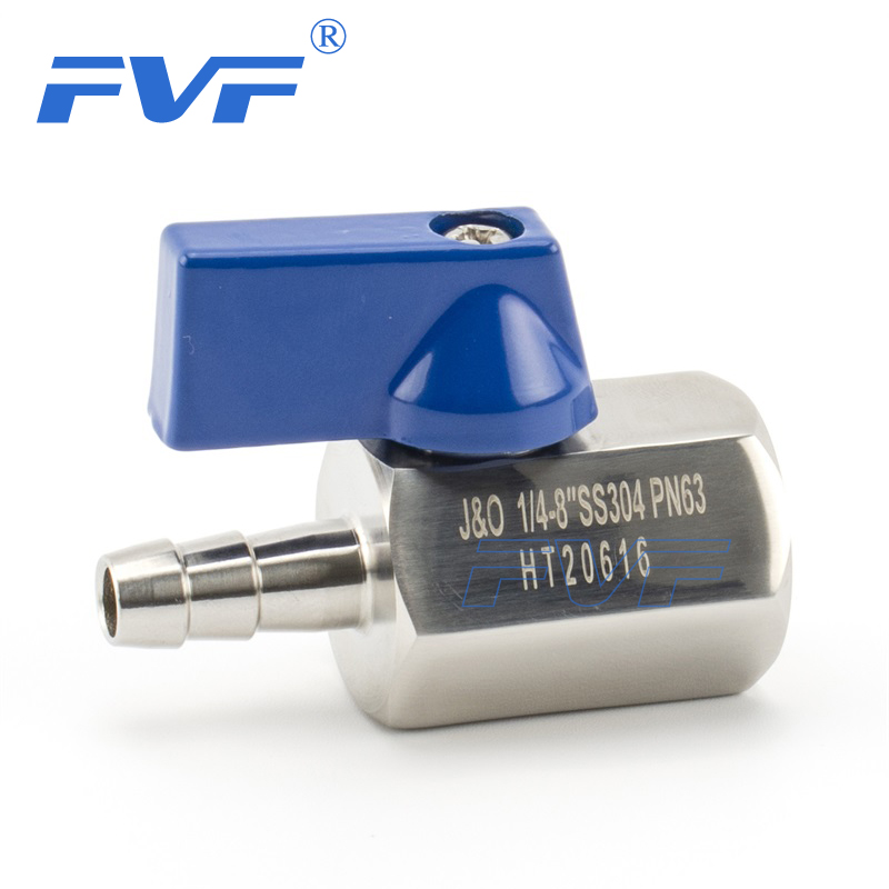 NPT BSPT Thread Female To Hose Adapter Stainless Steel Mini Ball Valve ...