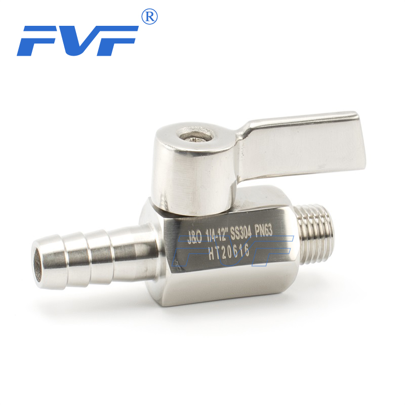 Stainless Steel NPT Thread Male To Hose Adapter Mini Ball Valve - FVF ...