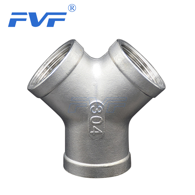 150LBS Stainless Steel NPT BSP Thread Female Y Tee - J&O Fluid Control ...