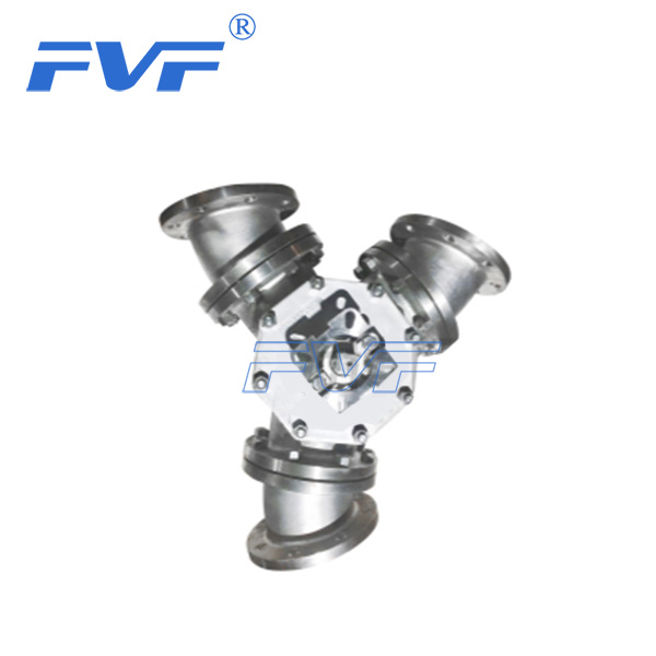 Stainless Steel 135 Degree Y Type 3-Way Ball Valve - J&O Fluid Control Co., Limited.