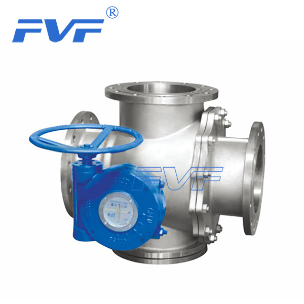 Stainless Steel 3-Way Manual Ball Valve With Worm Gear - J&O Fluid ...